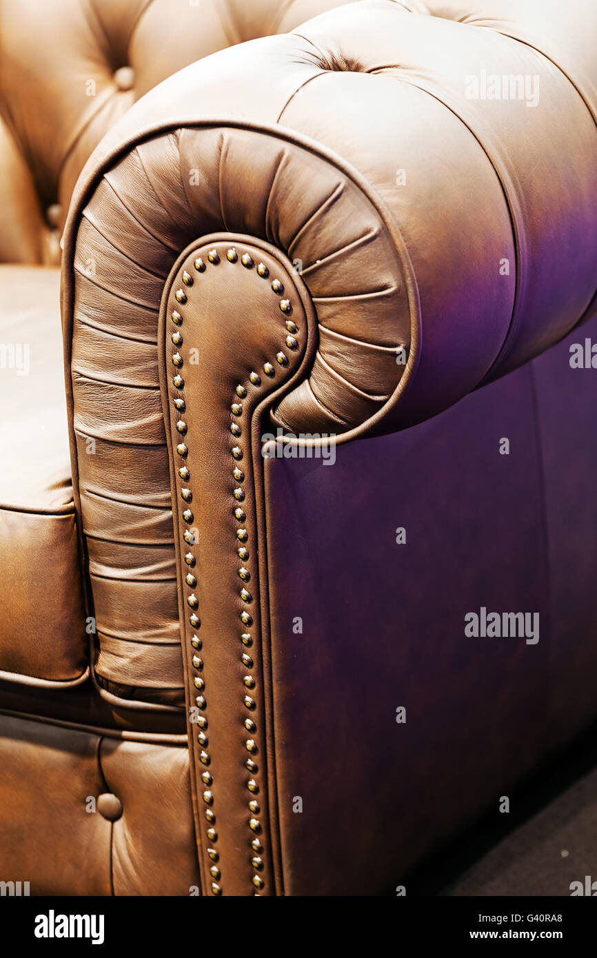 Detail of classic furniture sofa in living room Stock Photo - Alamy