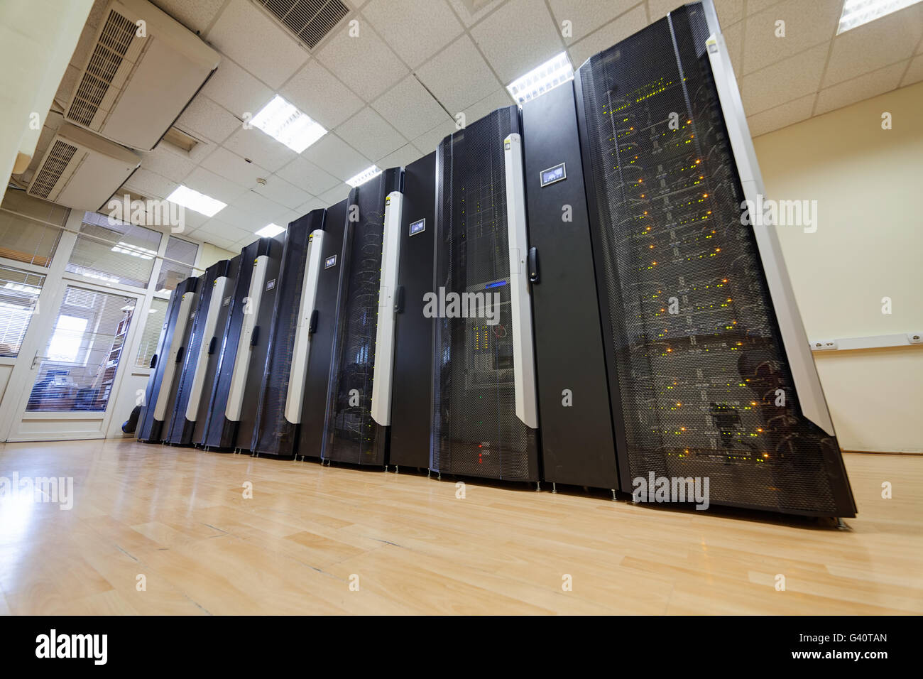 modern hi tech data servers in network center Stock Photo - Alamy
