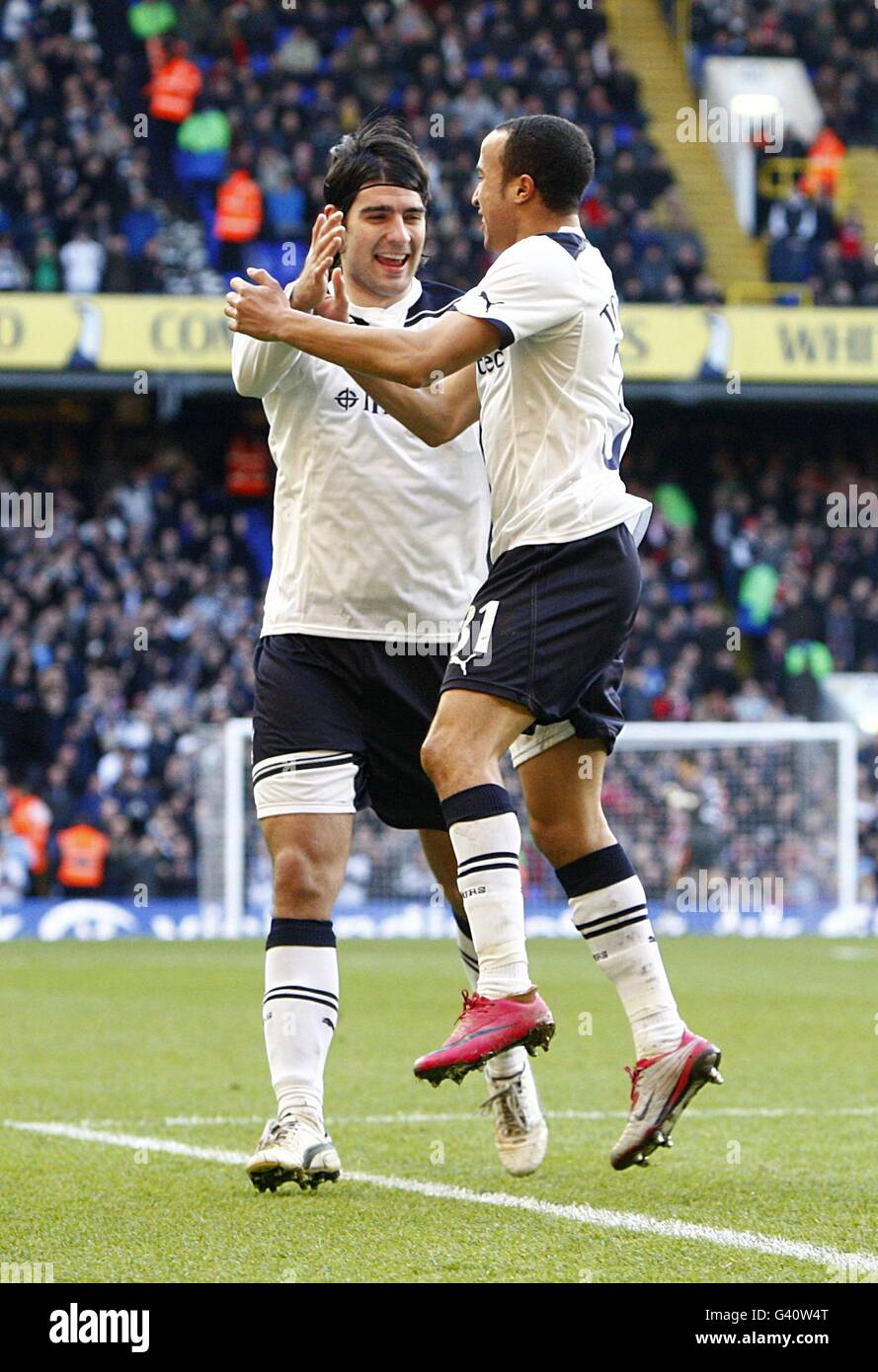 Tottenham Hotspur's Andros Townsend (right) celebrates with team mate ...
