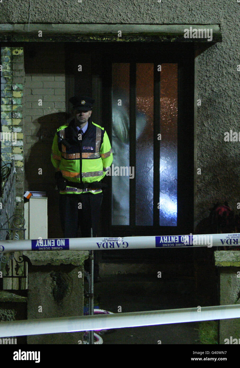 Gardai at the scene of a double shooting in O'Malley Park in Limerick ...