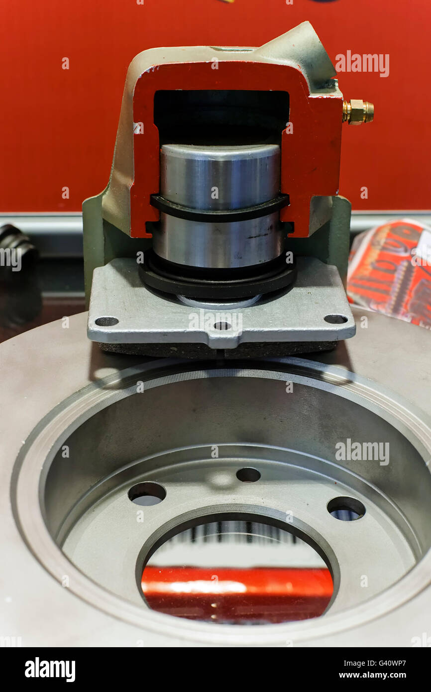 Cross section of fabric engine part with holes; note shallow depth of ...