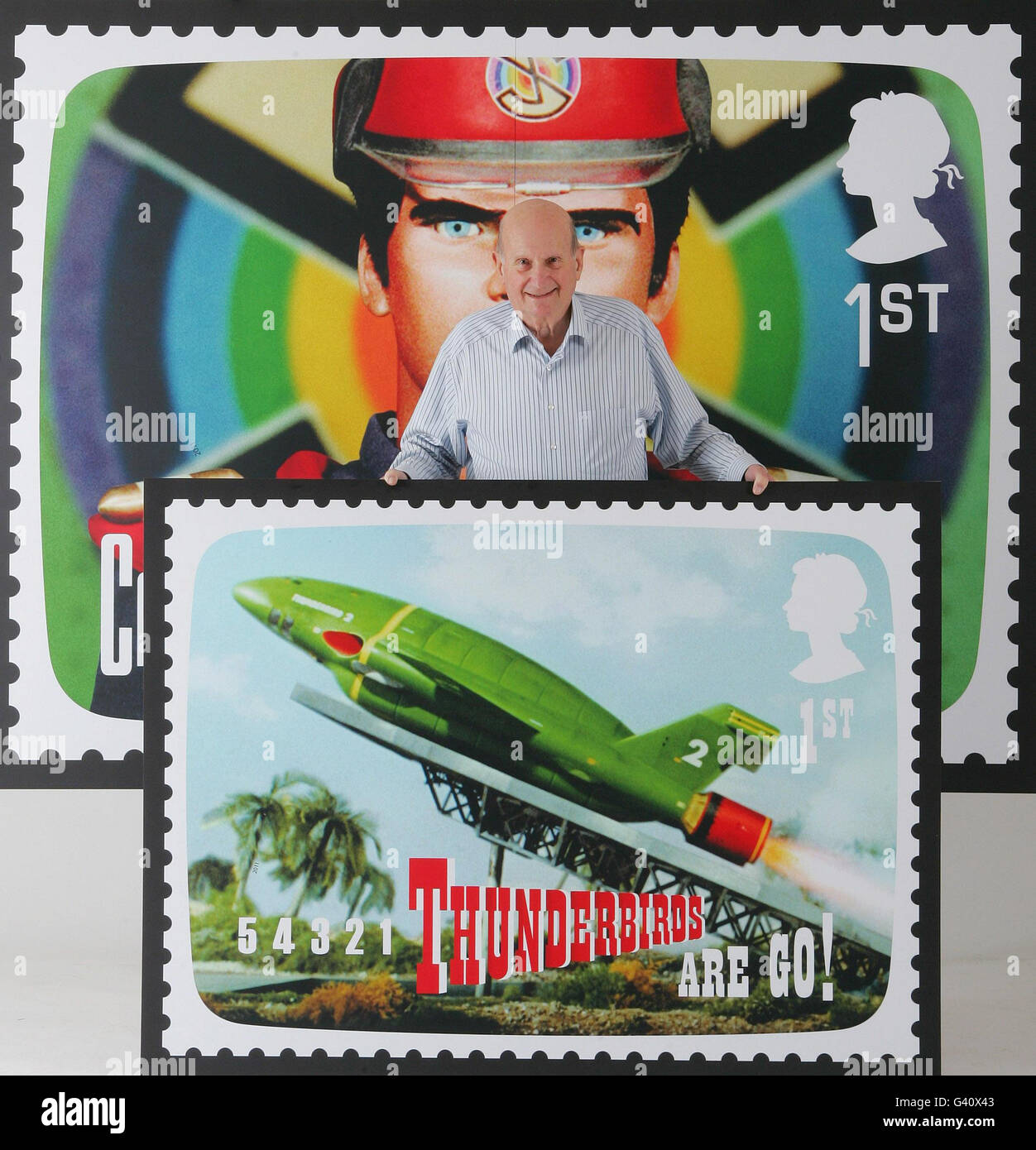 FAB: The Genius of Gerry Anderson stamp issue Stock Photo - Alamy