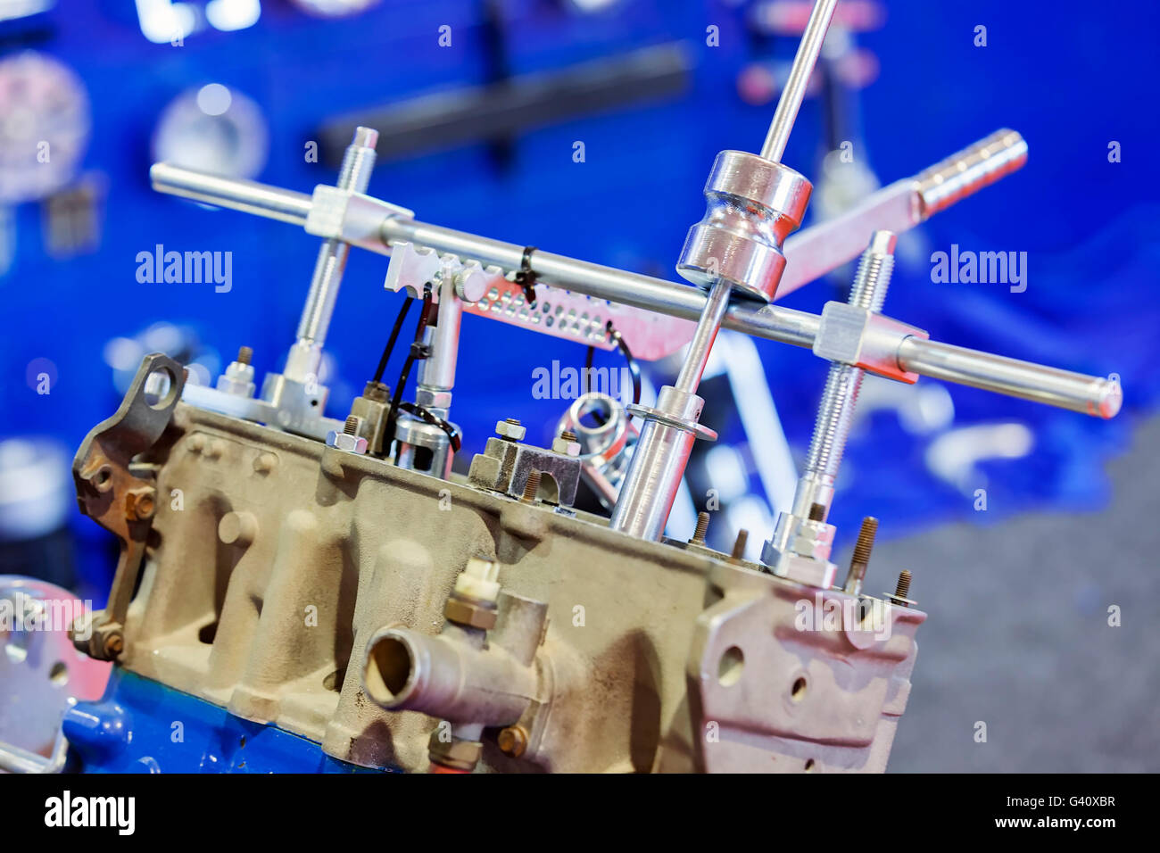 One detail and part of engine; note shallow depth of field Stock Photo ...
