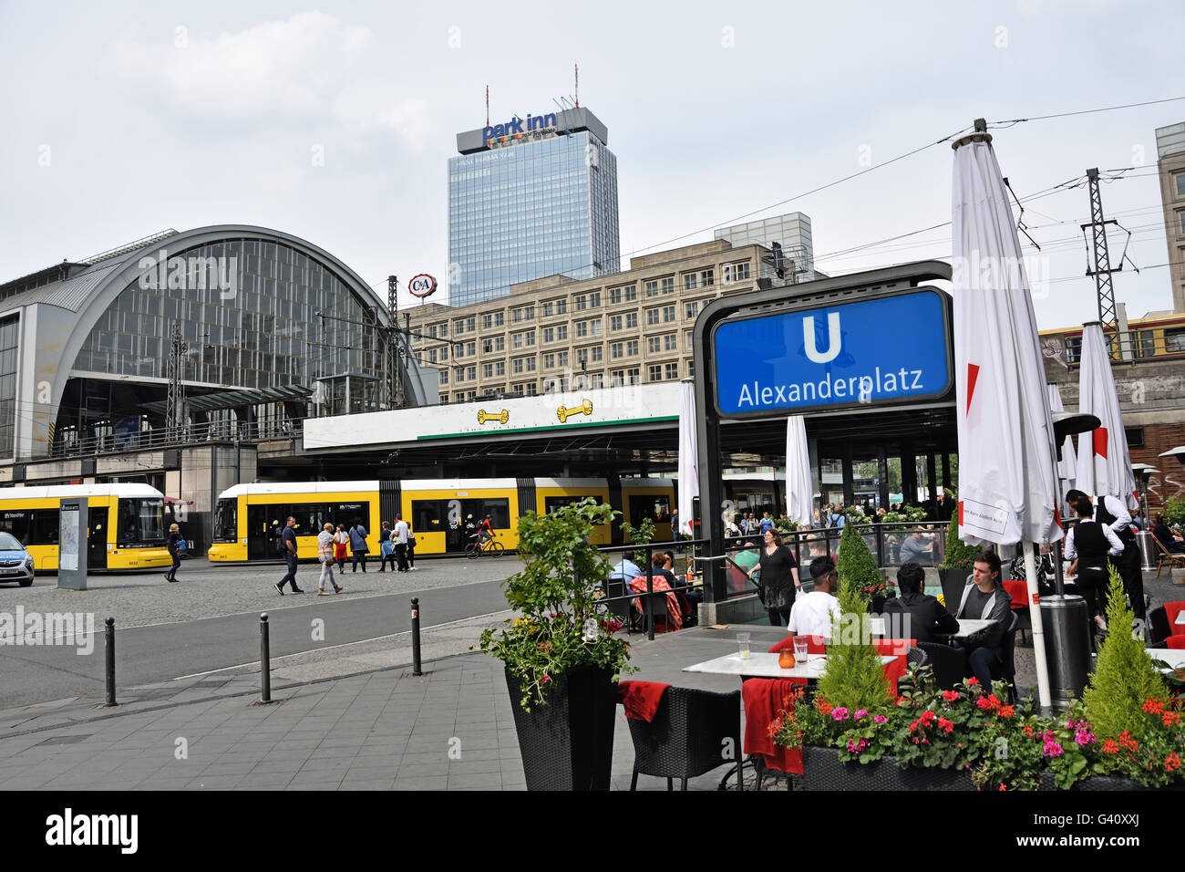 U-bahn Subway station Alexanderplatz Alexander Square Berlin Germany German Stock Photo - Alamy