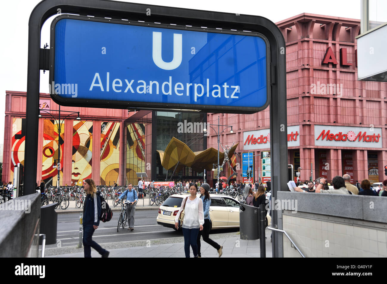U-bahn Subway station Alexanderplatz Alexander Square Berlin Germany ...