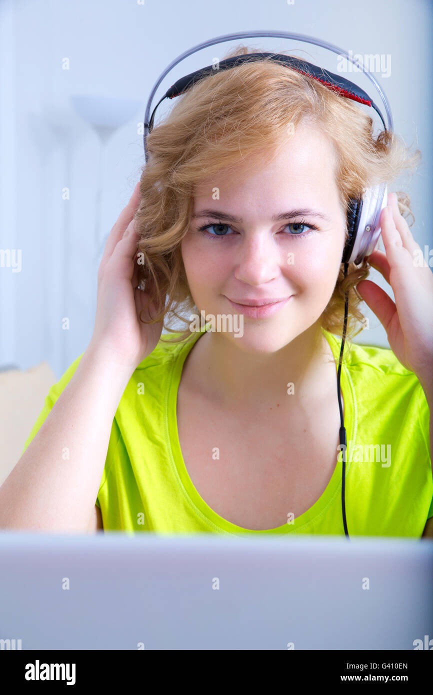 Overweight woman in front of computer hi-res stock photography and ...