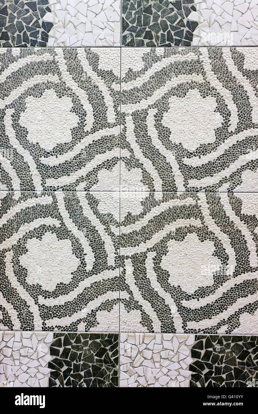 Close up of colorful bathroom and wall decorated ceramic tiles Stock ...
