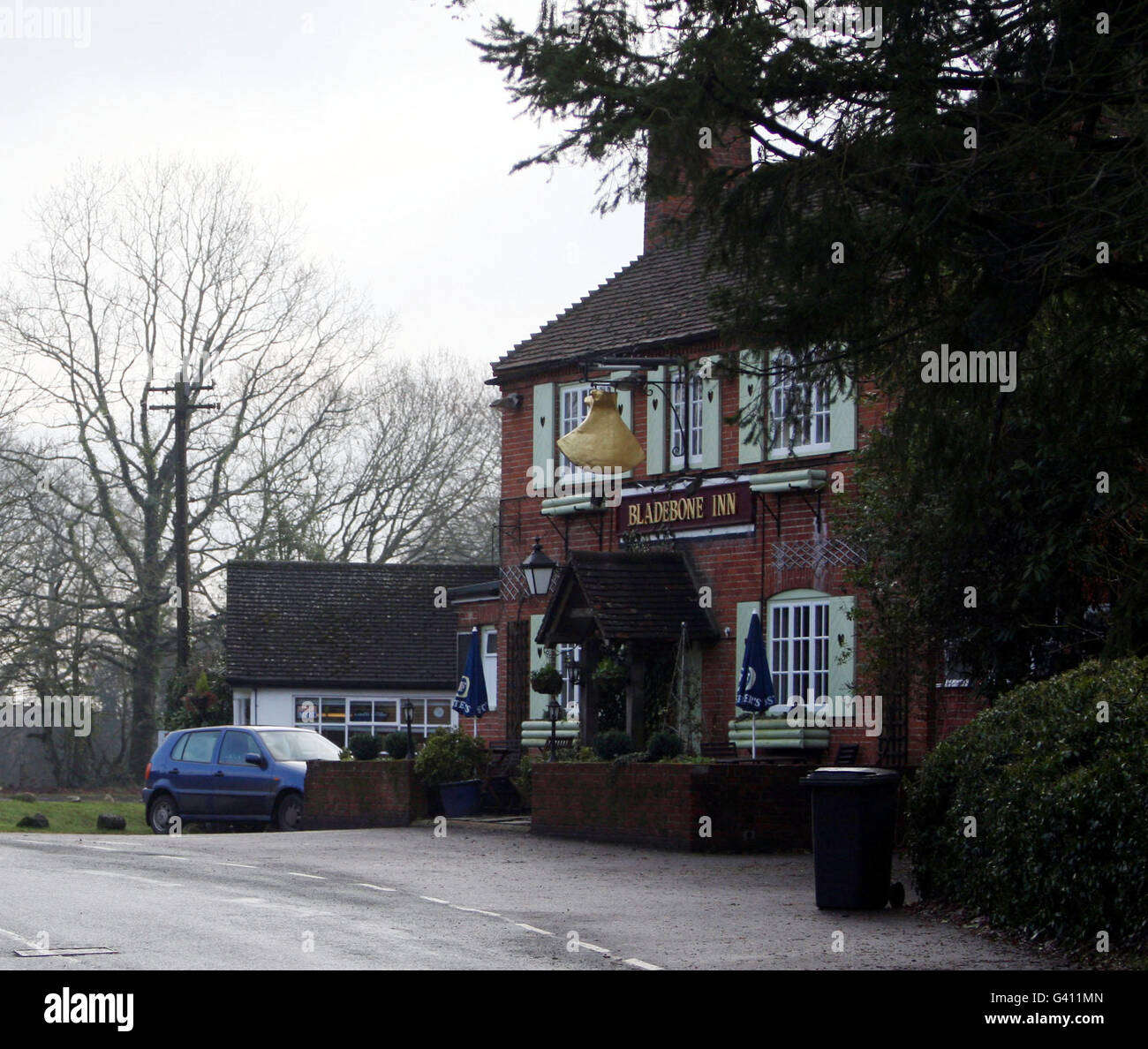 The Bladebone Inn public house in the village of Chapel Row in ...
