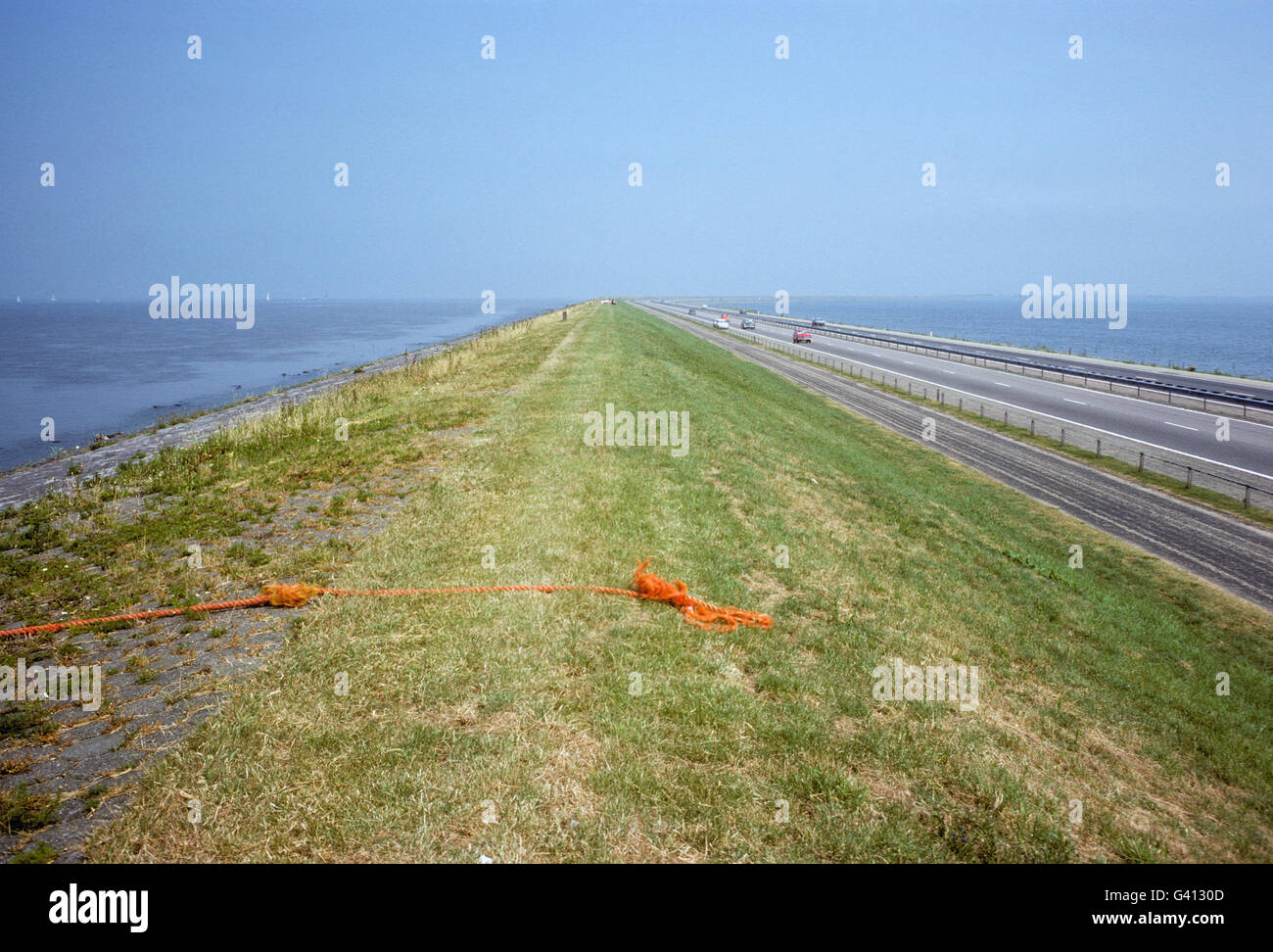 Motorway embankment in North Holland Stock Photo - Alamy