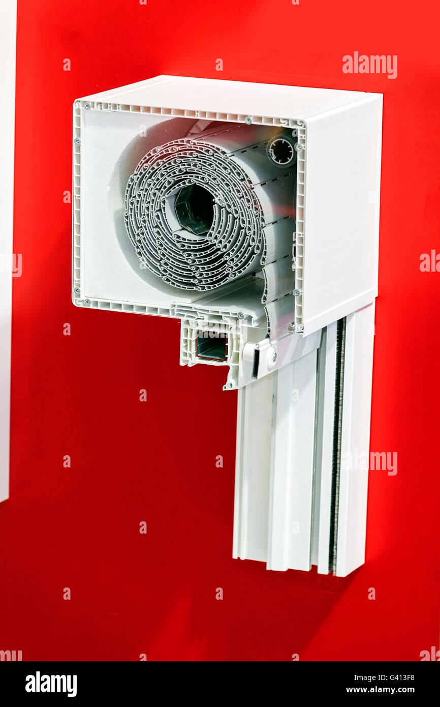 Cross section of pvc blind for window Stock Photo - Alamy