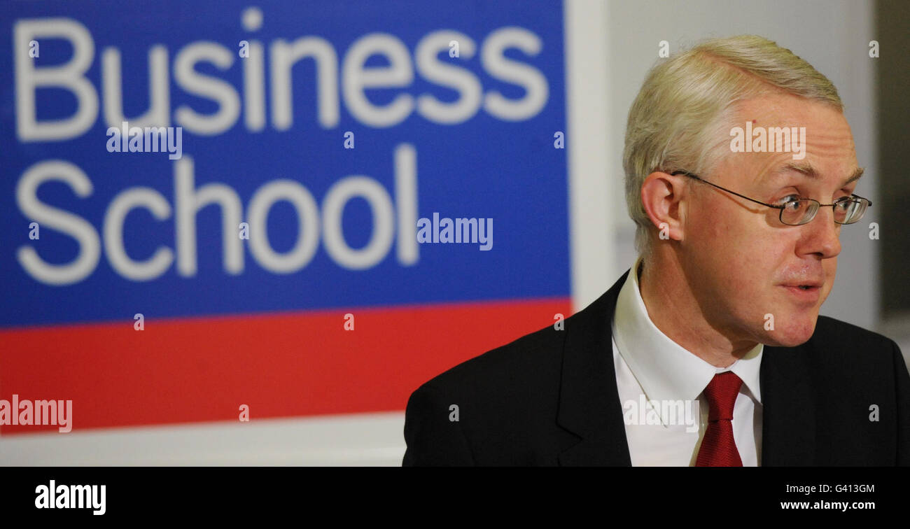 Sir John Vickers speech Stock Photo - Alamy
