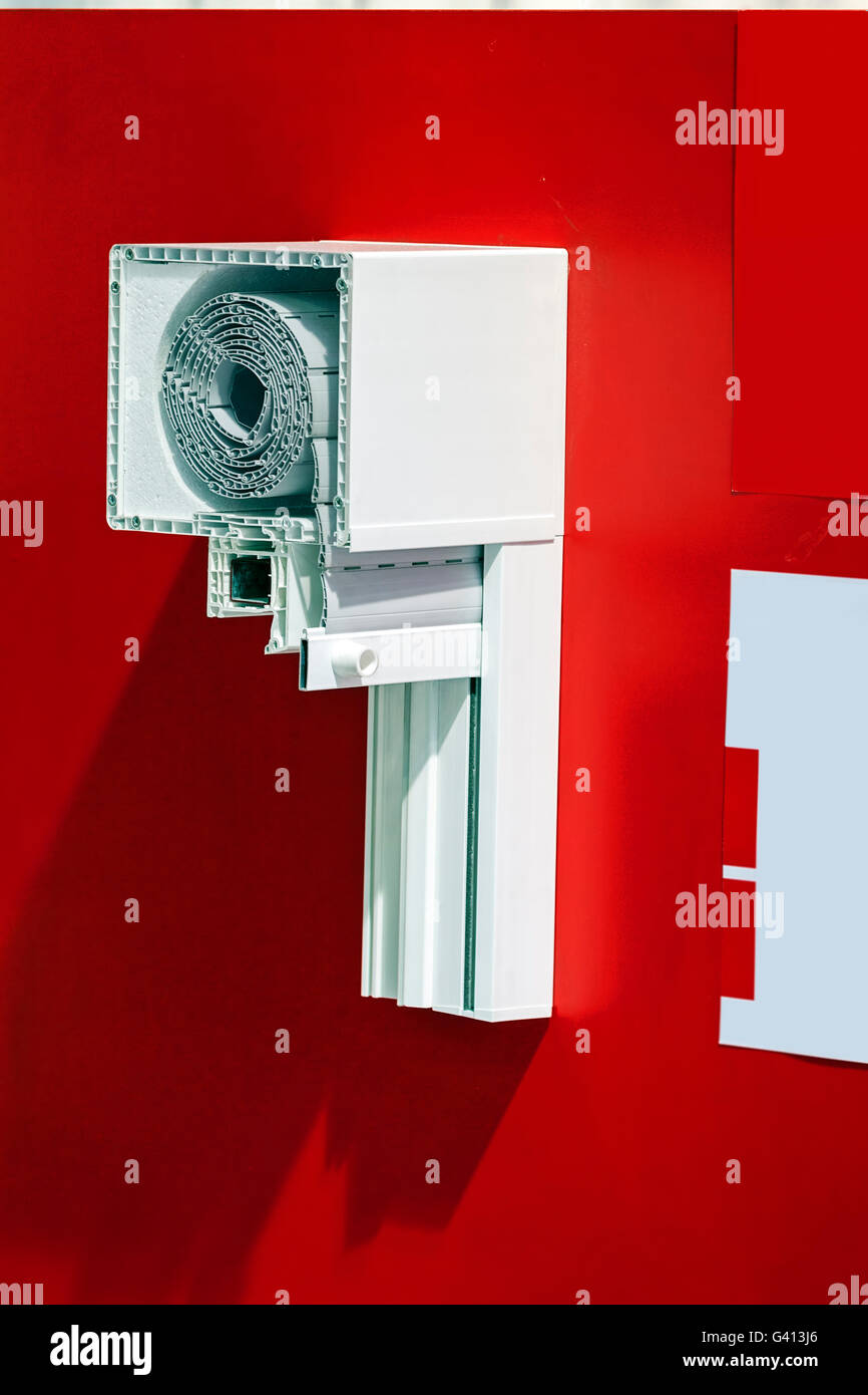 Cross section of pvc profile for window Stock Photo - Alamy