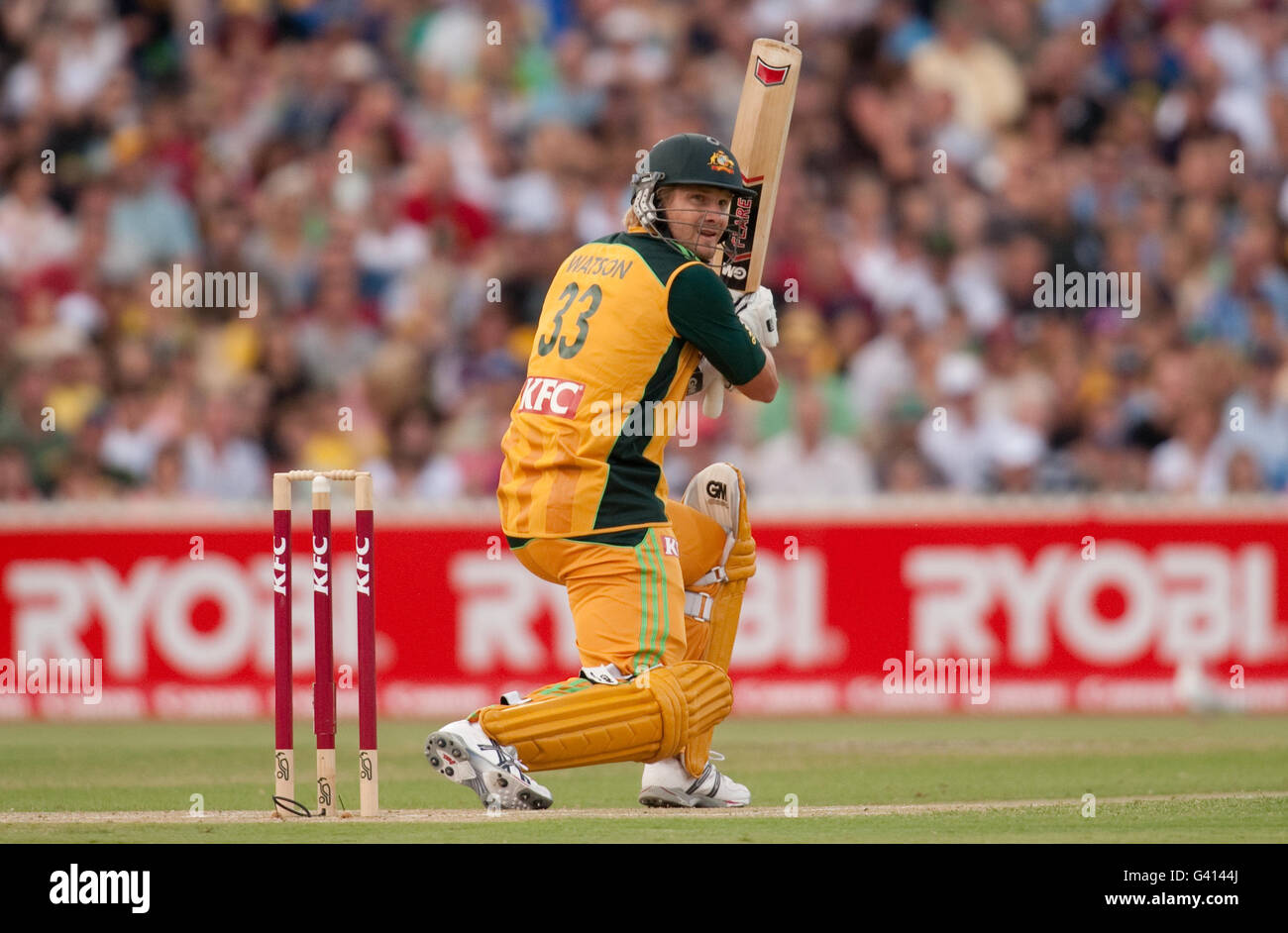 Australias shane watson bats hi-res stock photography and images - Alamy