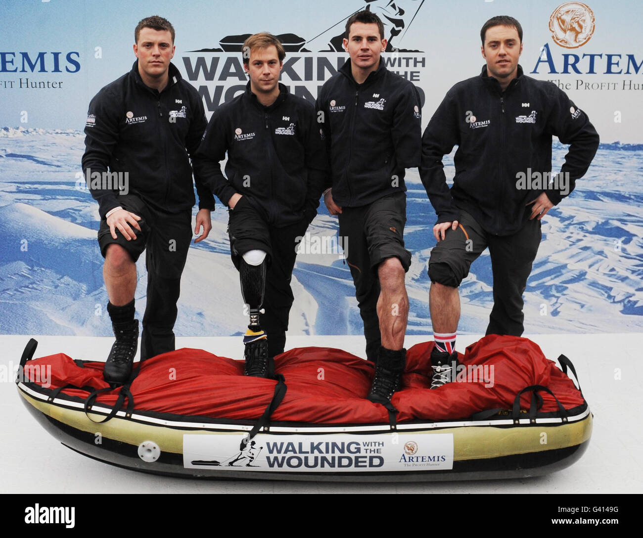 Walking with the Wounded expedition Stock Photo - Alamy