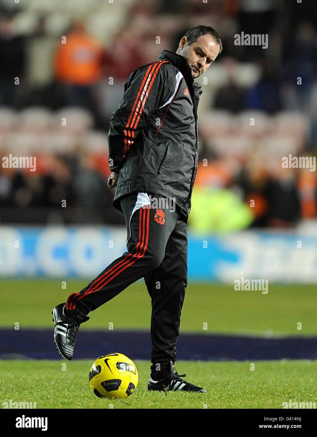 New liverpool first team coach steve clark prior to kick off hi-res ...