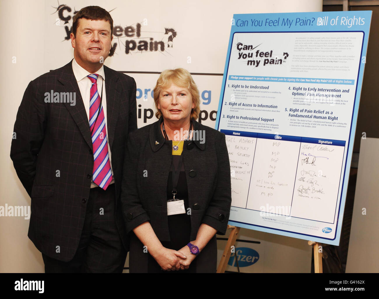 Minister of State for Care Services Paul Burstow with Linda Riordan MP ...