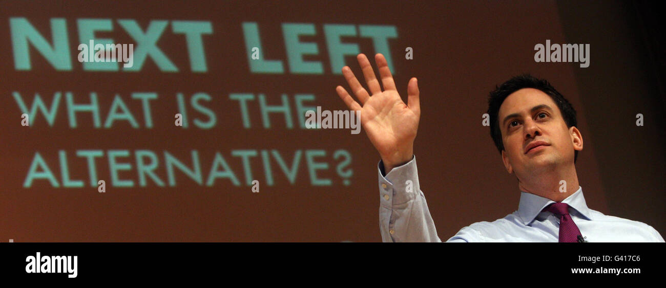 Labour leader addresses Fabian Society Stock Photo - Alamy