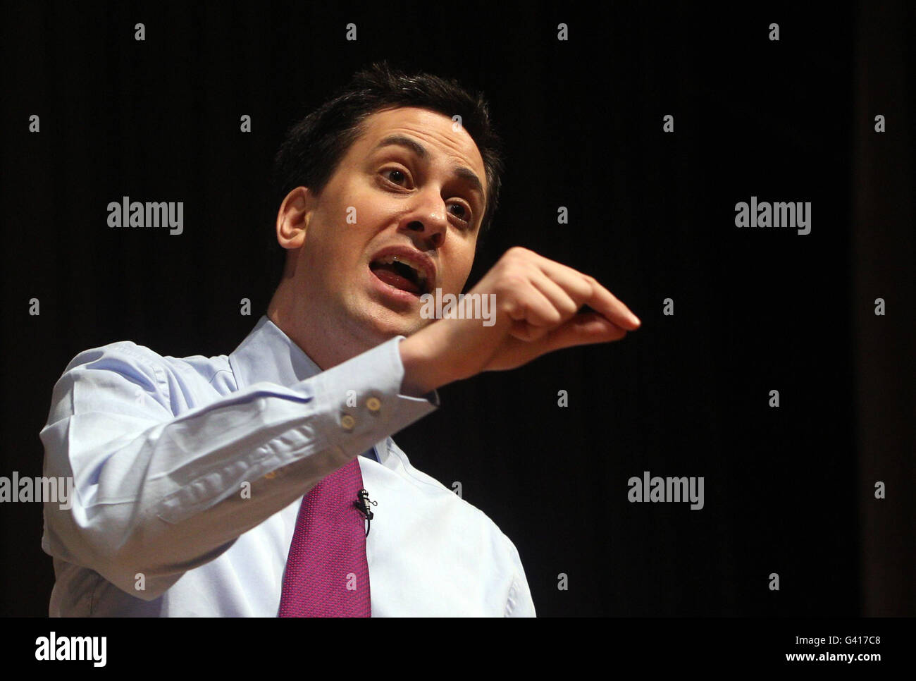 Labour leader addresses Fabian Society Stock Photo - Alamy
