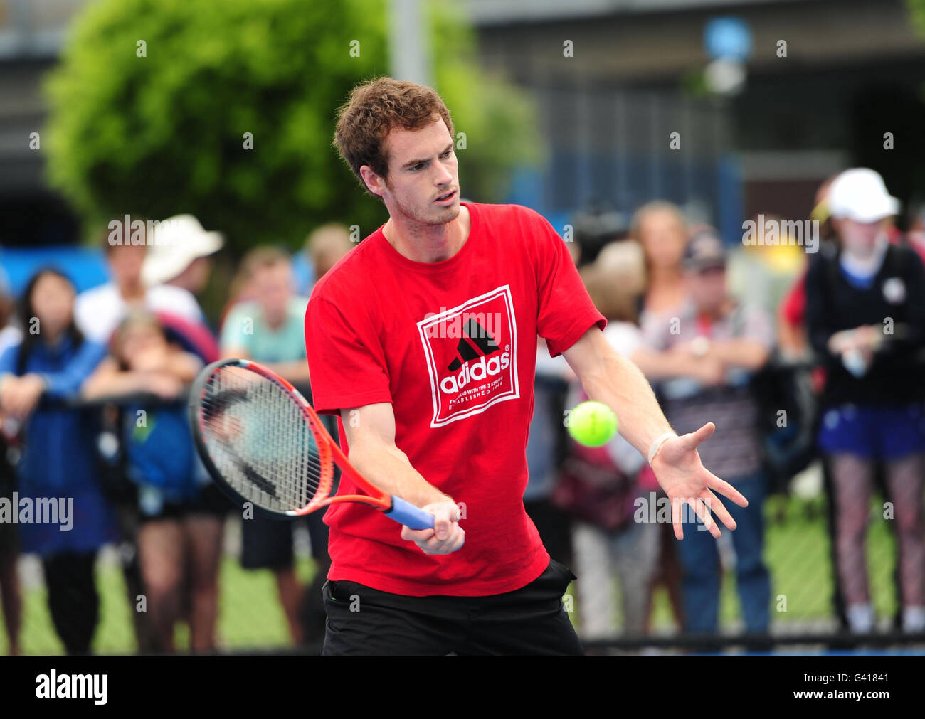 Tennis - 2011 Australian Open - Day One - Melbourne Park Stock Photo ...