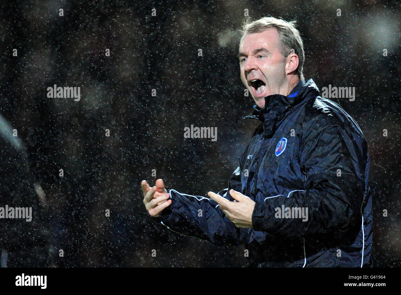 Angry football manager hi-res stock photography and images - Alamy