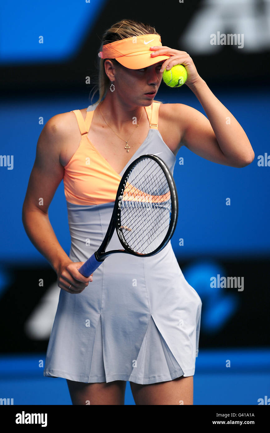 Tennis - 2011 Australian Open - Day One - Melbourne Park Stock Photo ...