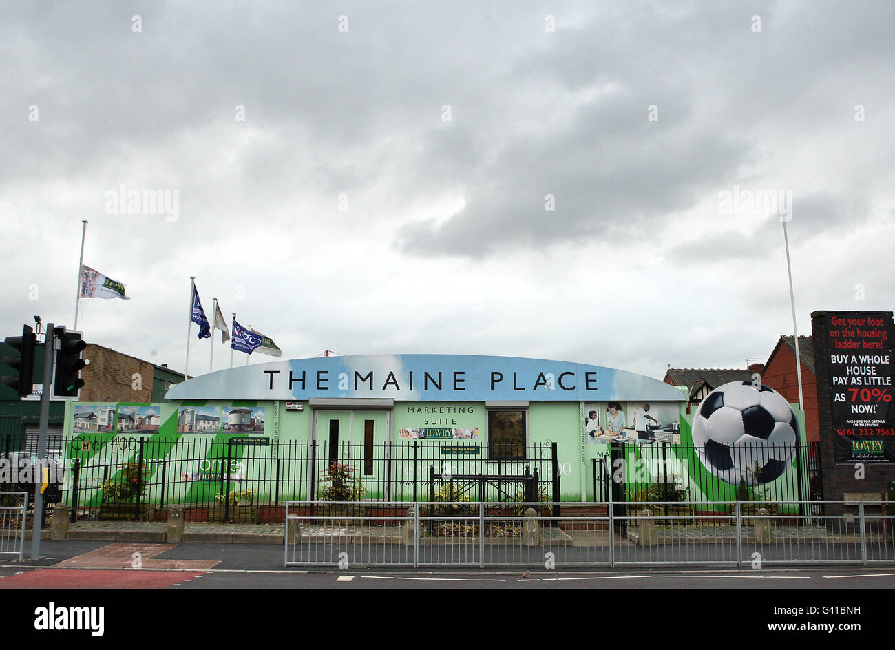 A general view of the site of the former home of Manchester City ...