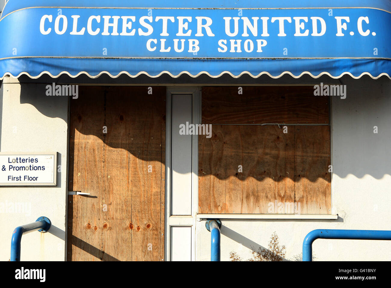 A general view of the site of the former home of Colchester United ...