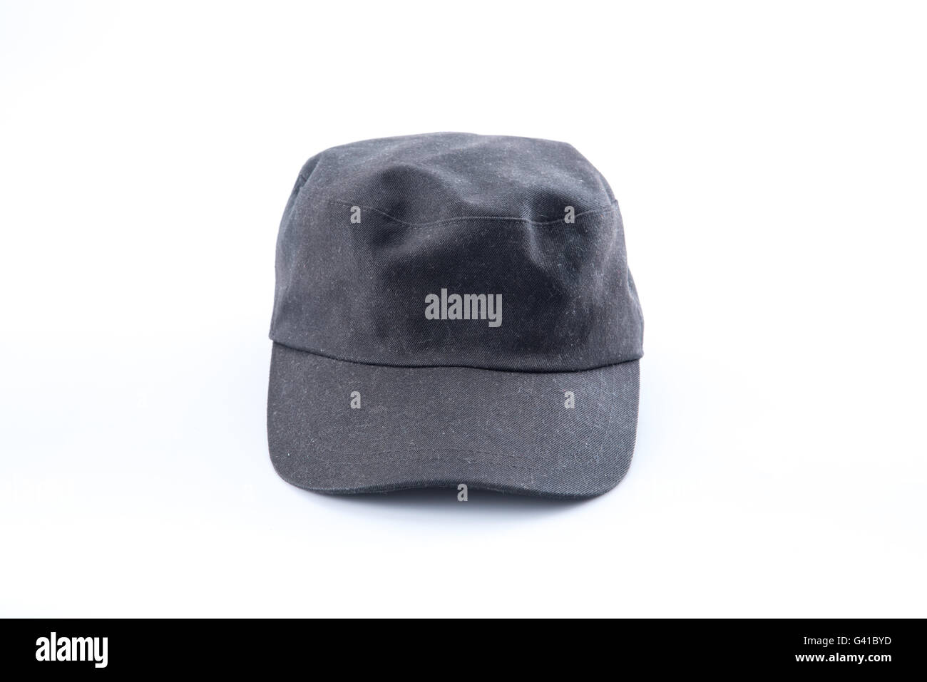 old cap on white background Stock Photo - Alamy