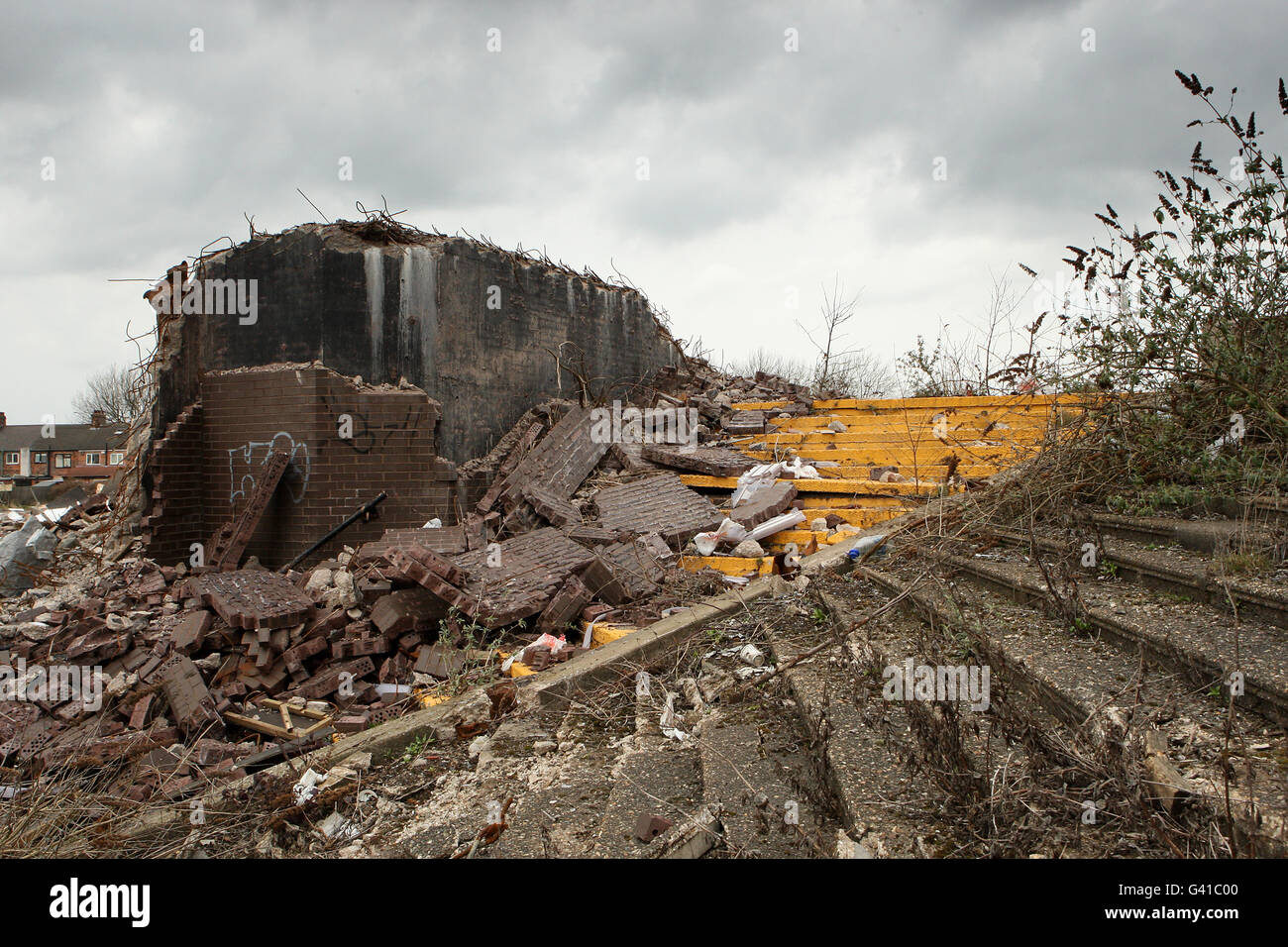 Soccer - Old Football Grounds - Hull City - Boothferry Park Stock Photo ...