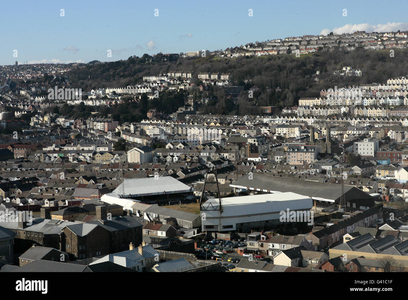 Soccer - Old Football Grounds - Swansea City - Vetch Field Stock Photo ...