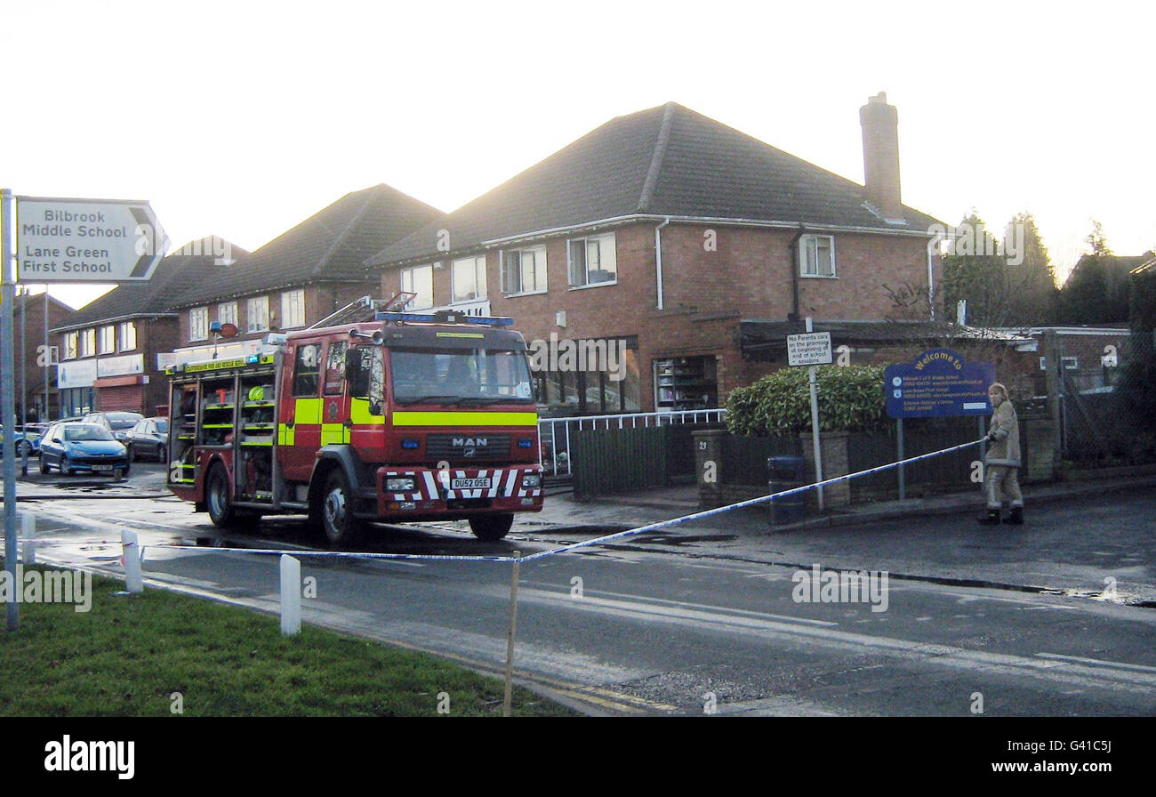 Emergency services attend the scene in Wolverhampton after a woman was ... Emergency services attend the scene in Wolverhampton after a woman was ...