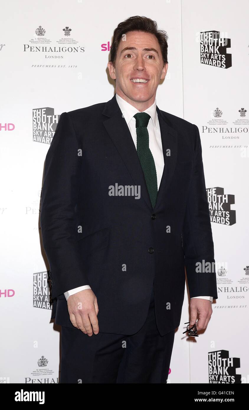 South Bank Sky Arts Awards - London. Rob Brydon arriving for the South ...