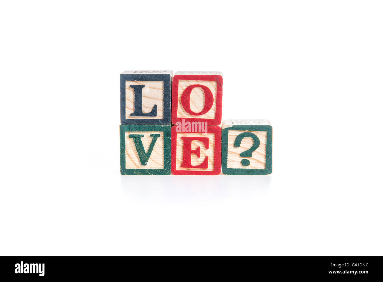 photo of a alphabet blocks spelling LOVE? isolate on white background ...