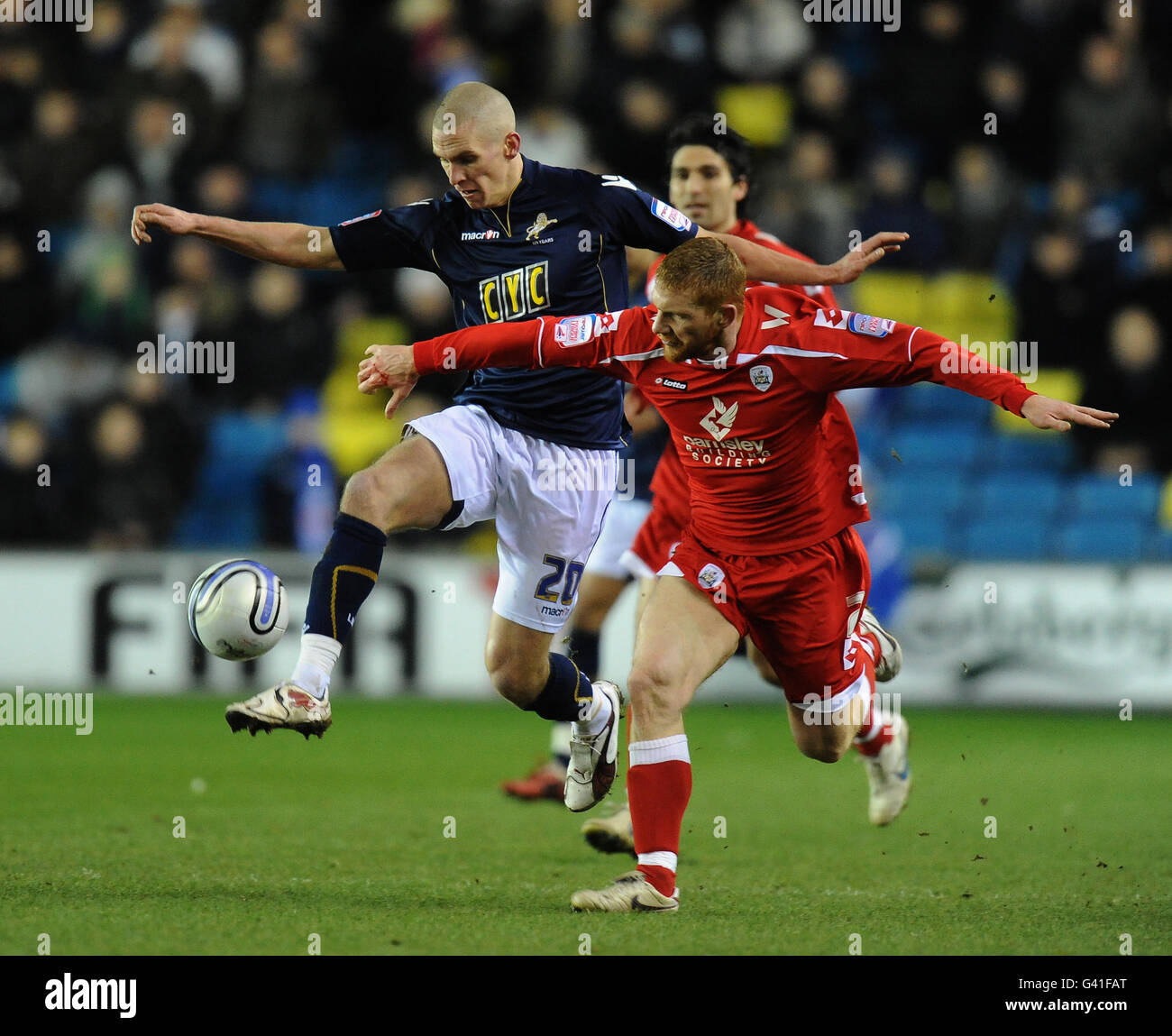 Soccer football league championship millwall barnsley the new den hi ...