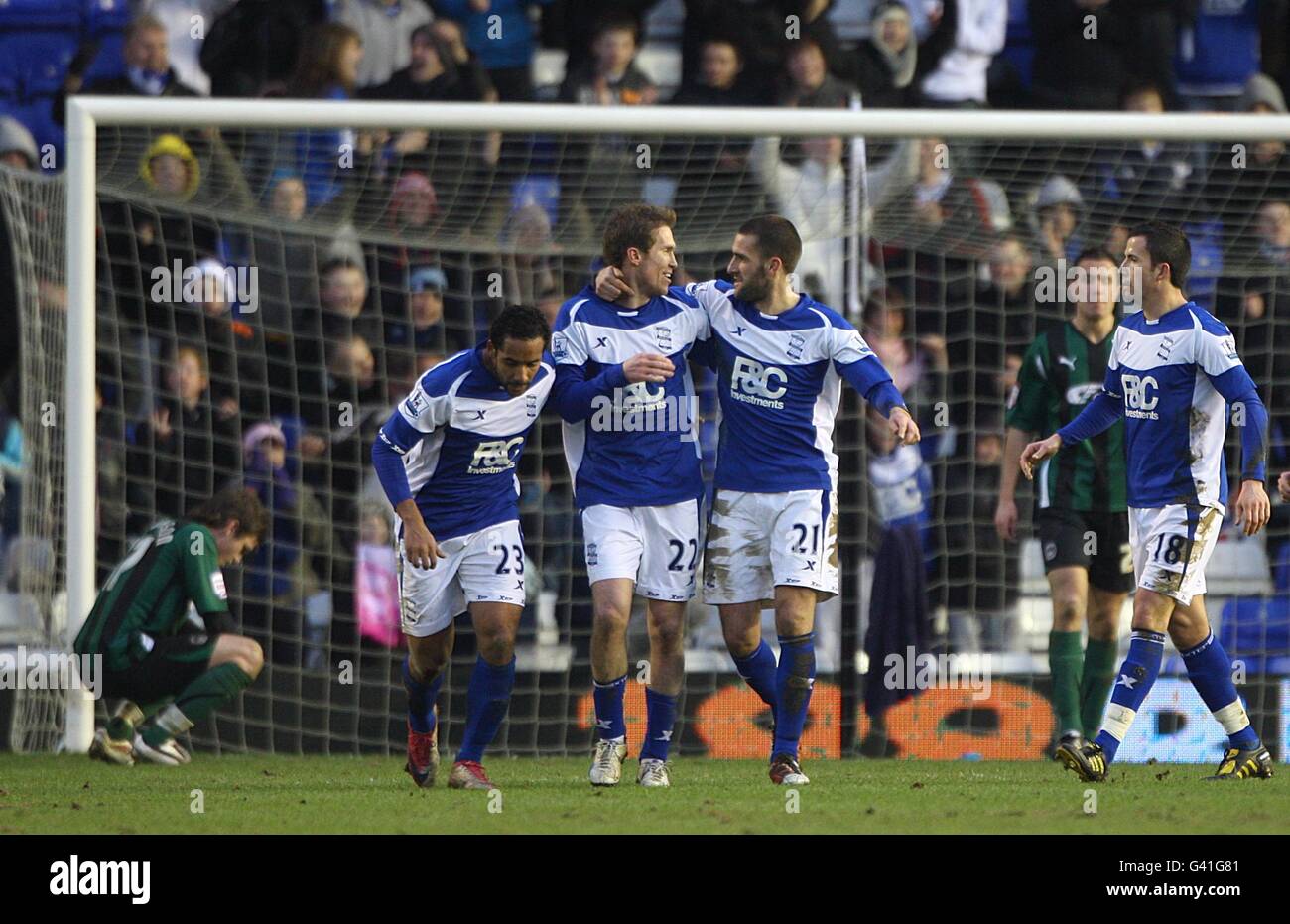Birmingham city celebrates 2nd goal hi-res stock photography and images ...