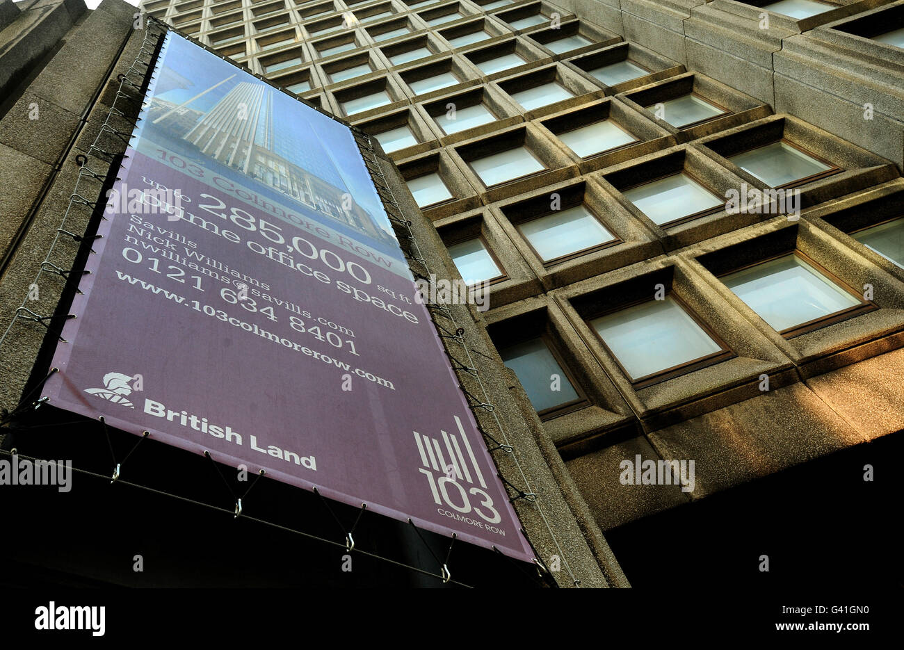 Office building awaiting redevelopment in colmore row hi-res stock ...