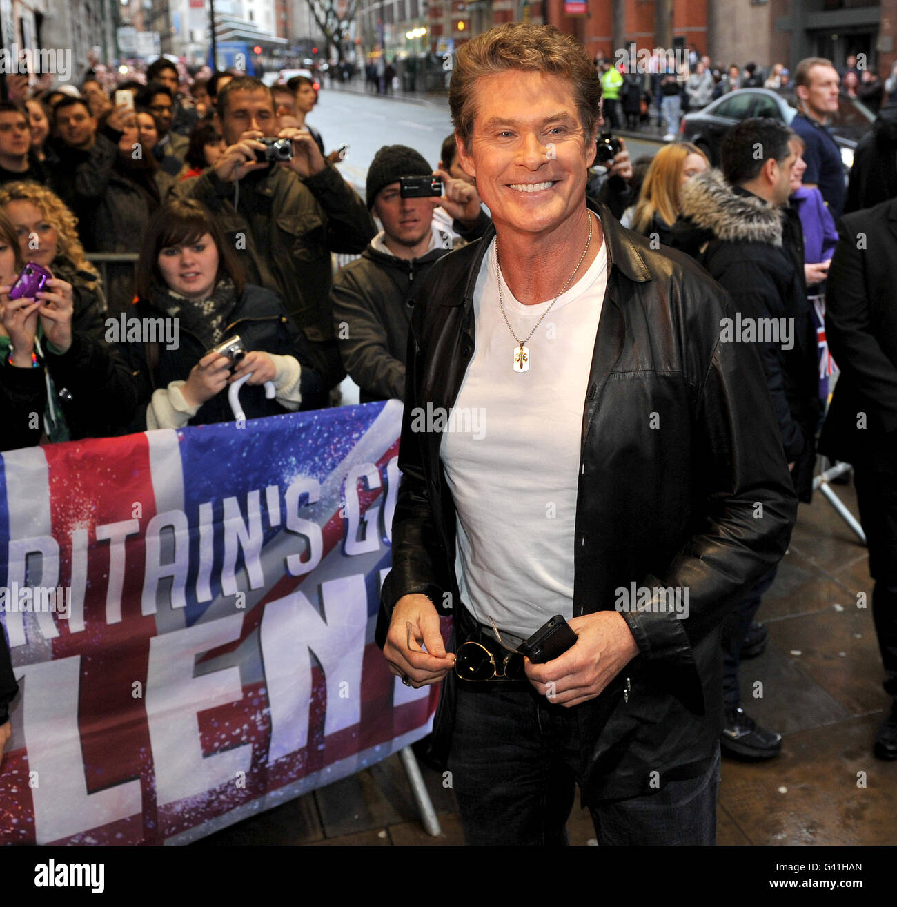 Britain's Got Talent Auditions - Manchester. David Hasselhoff arrives ...