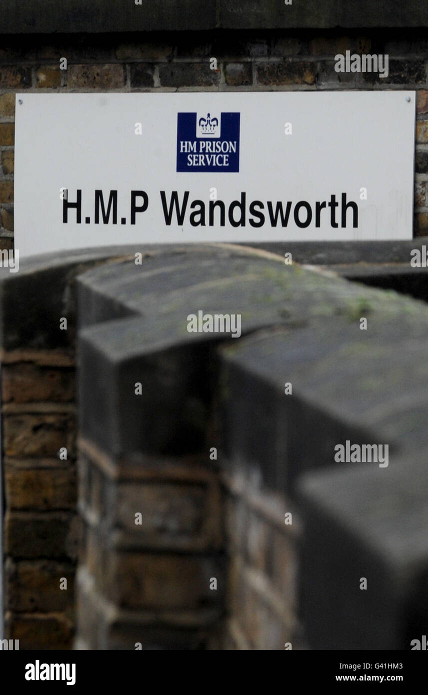 Wandsworth prison sign hi-res stock photography and images - Alamy