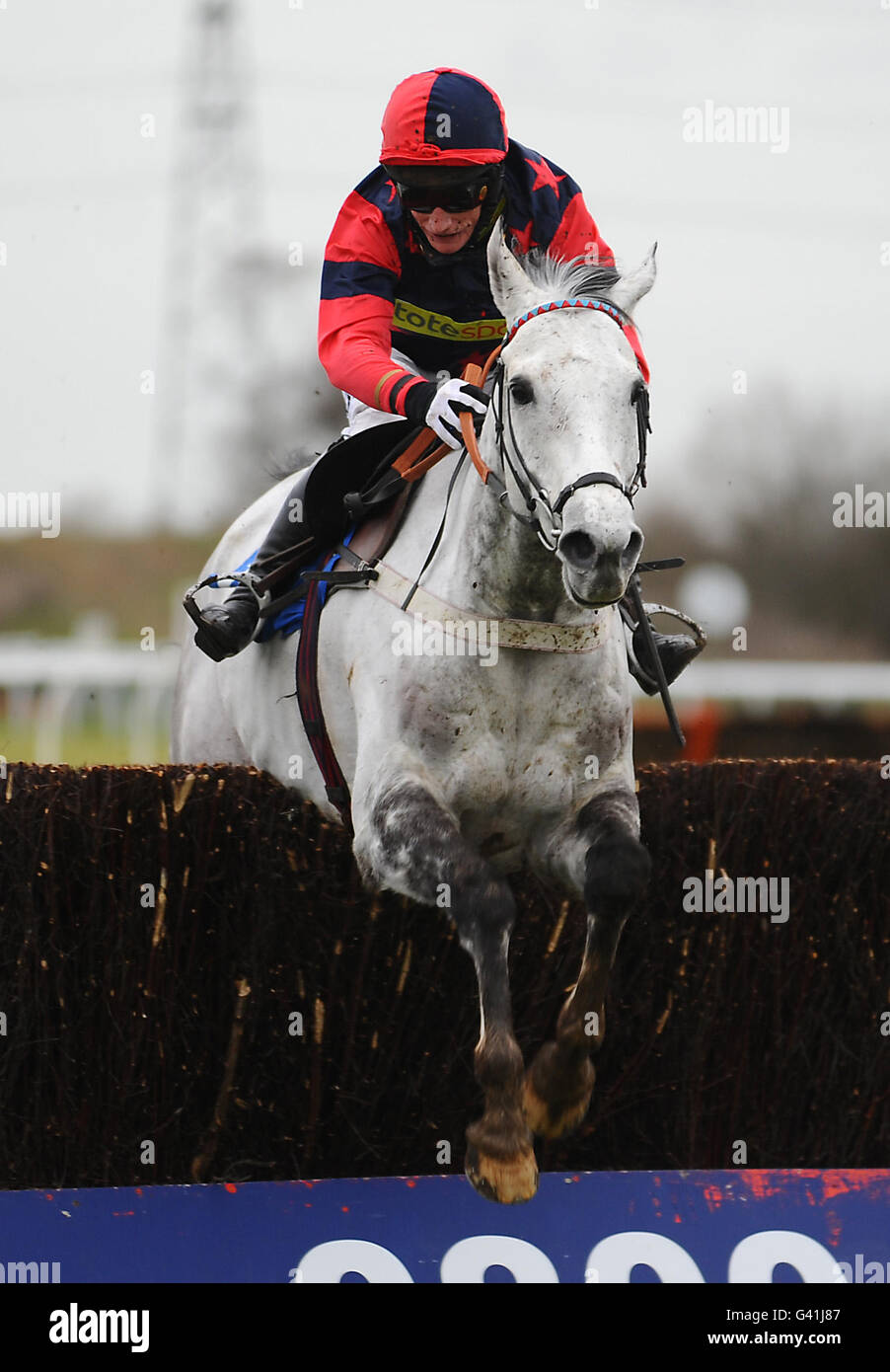 Horse Racing - Huntingdon Racecourse Stock Photo - Alamy
