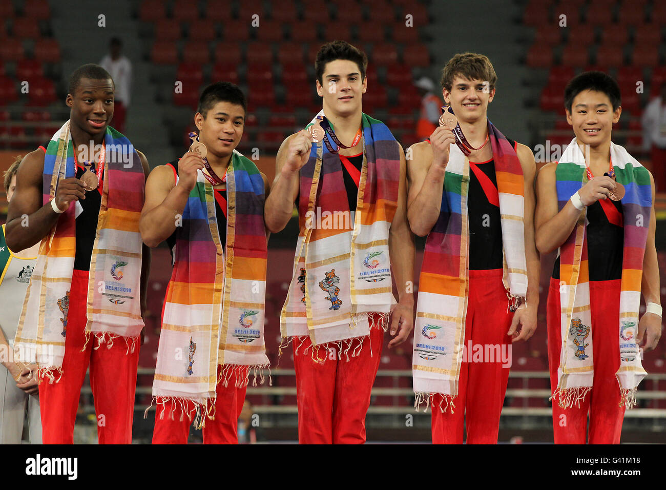 (left-right) Canada's Tariq Dowers, Ian Galvan, Anderson Loran, Jason ...