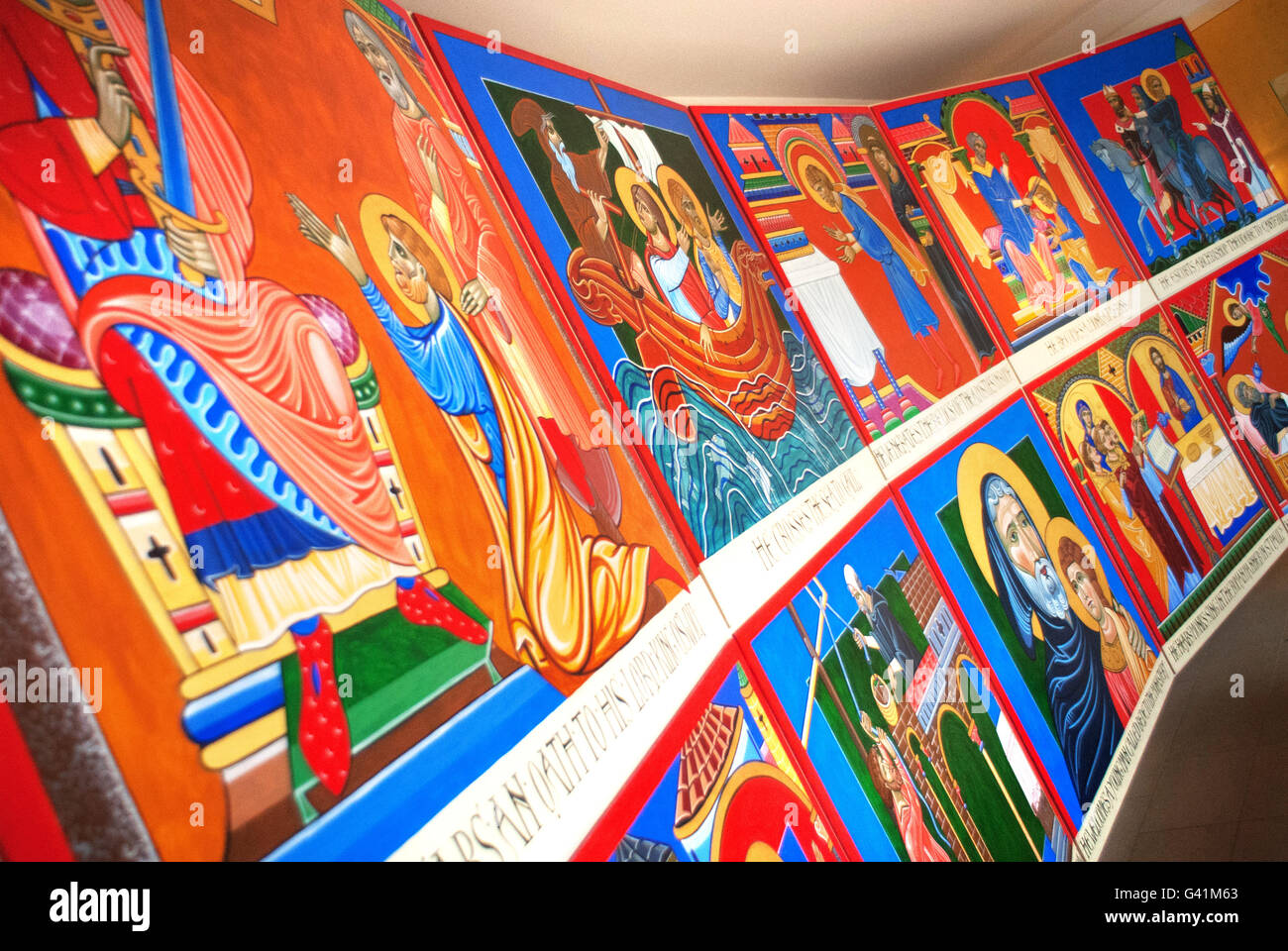Mural, Bede's World Stock Photo - Alamy