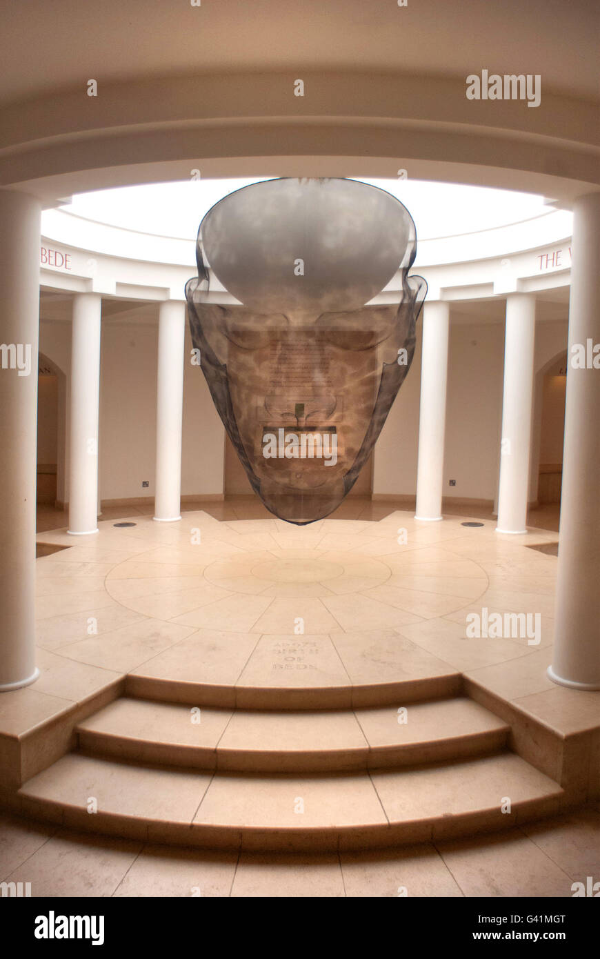 Mesh face mask of the Venerable Bede, Bede's World / Jarrow Hall Stock ...