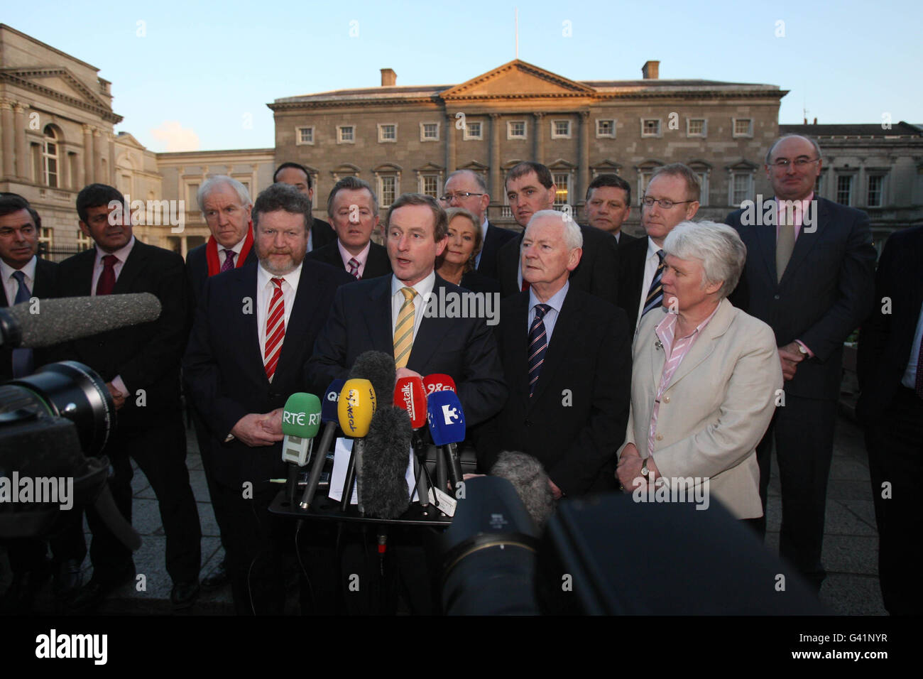 Ireland election announced Stock Photo - Alamy