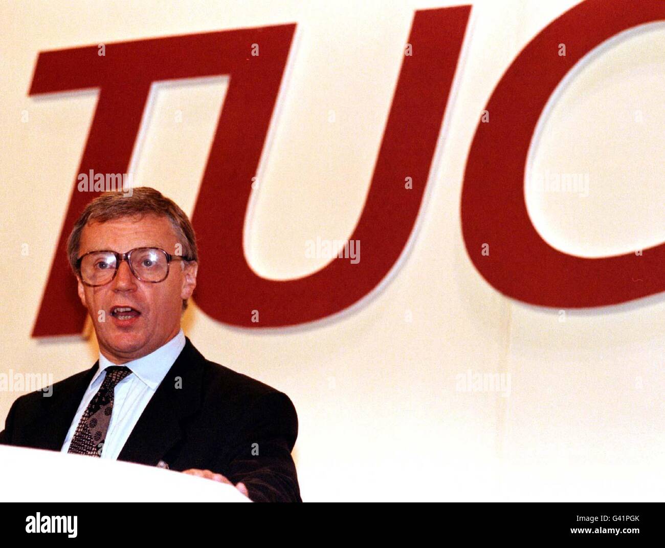 TUC leader John Monks opens the proceedings at the TUC conference this ...