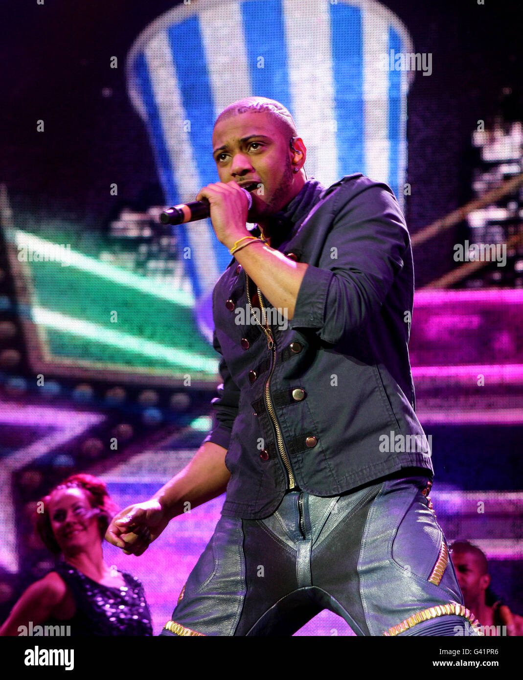 JLS live - Manchester. JB of JLS performs at the M.E.N. arena in ...