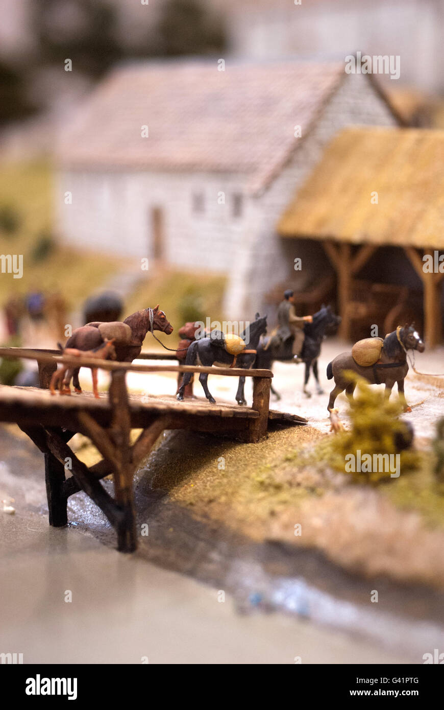 Model of medieval world,Bede's World Stock Photo - Alamy