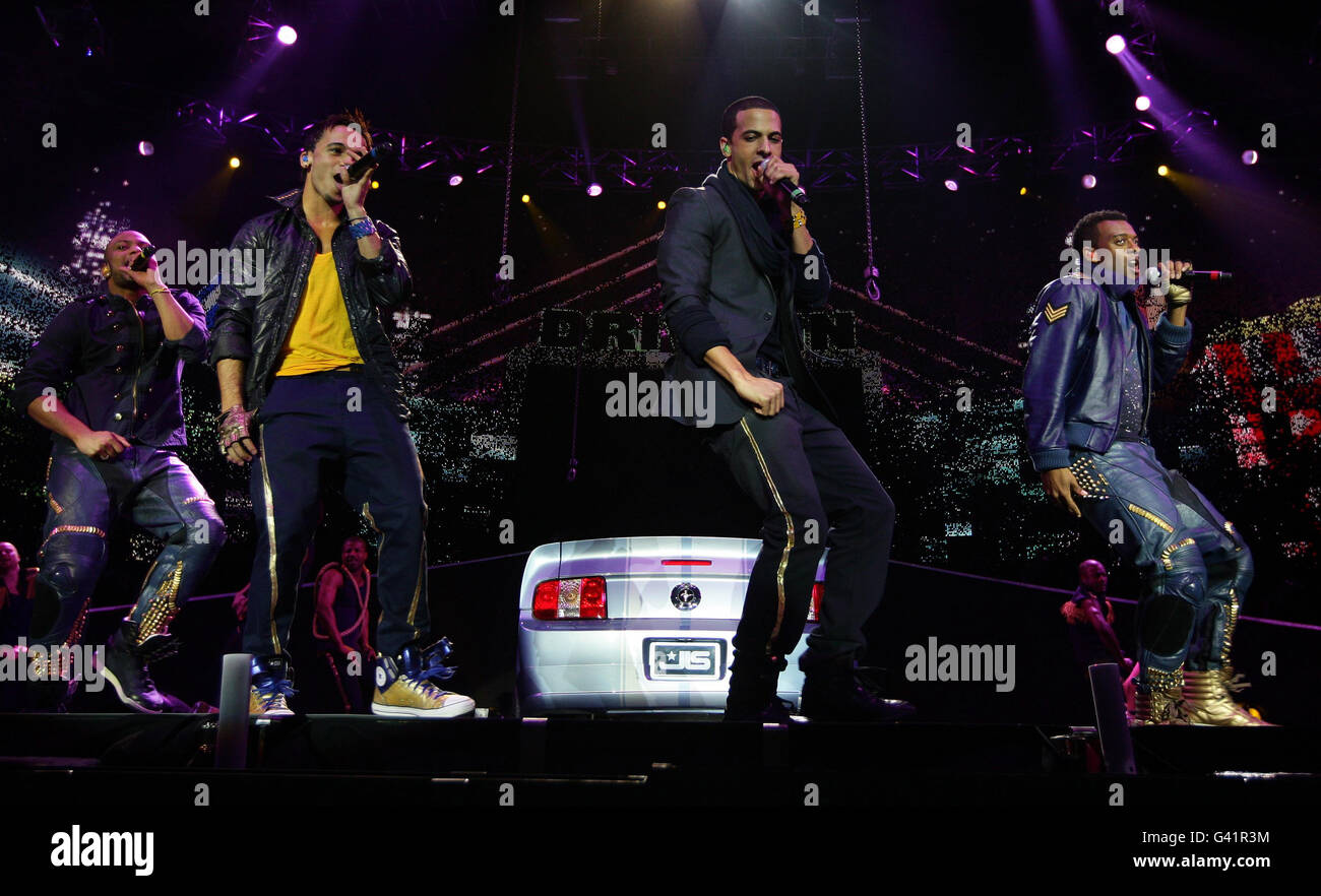 JLS live - Manchester Stock Photo - Alamy