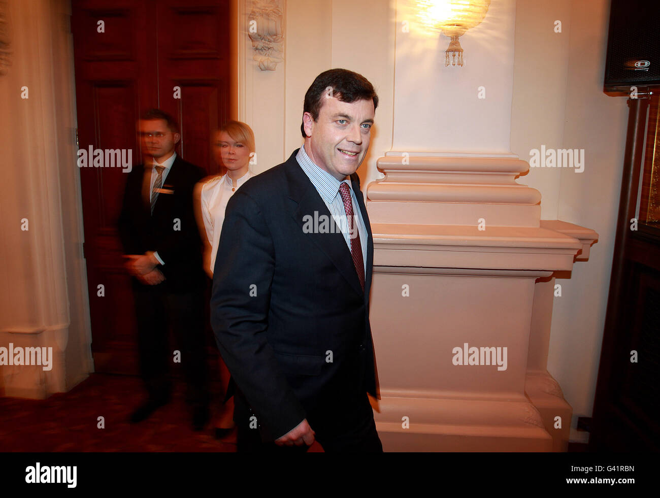 Brian Cowen stands down Stock Photo - Alamy