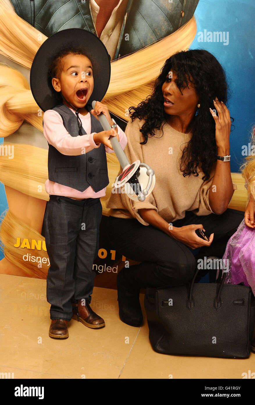 Tangled premiere - London Stock Photo - Alamy