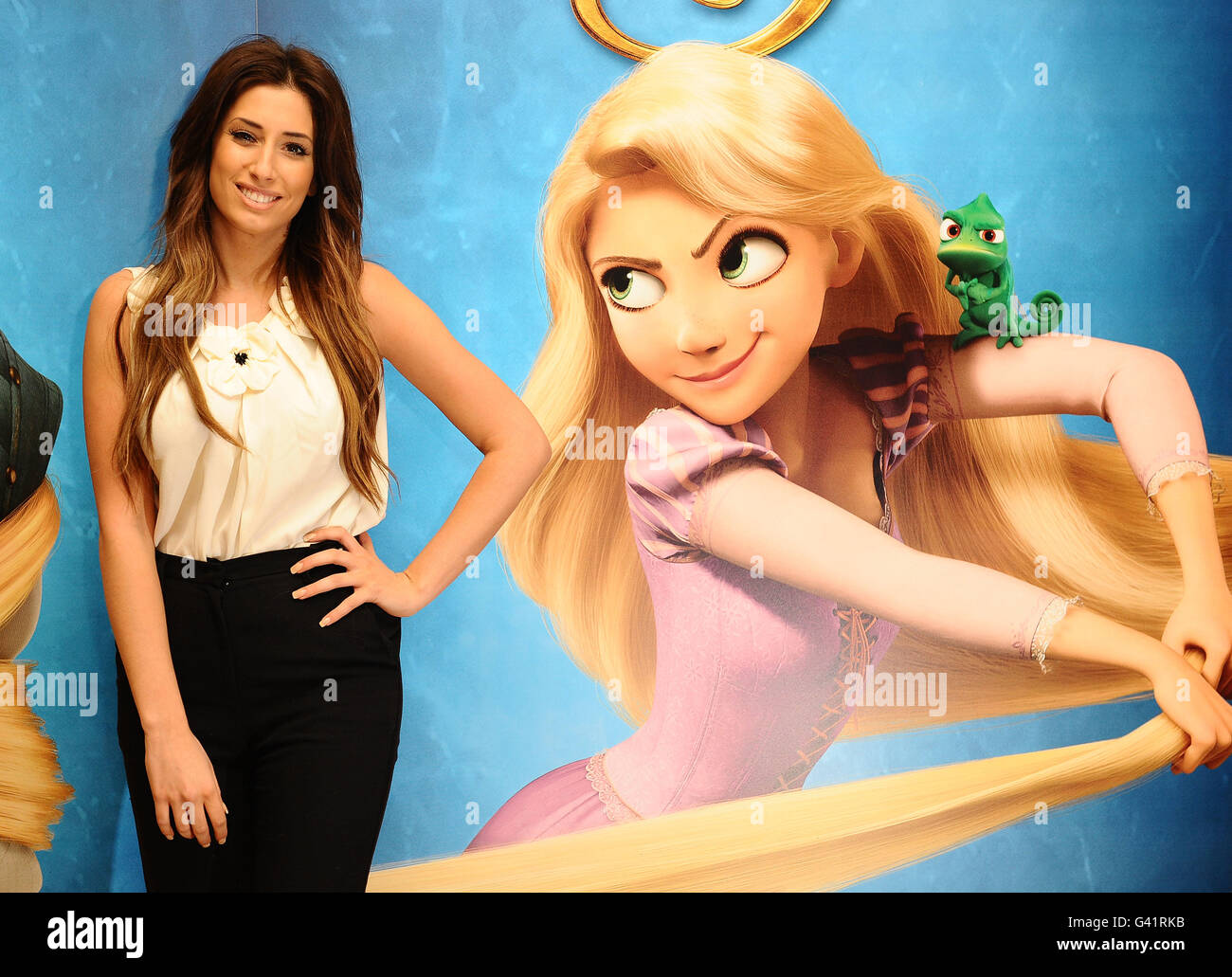 Stacey Solomon arrives at the screening of new Disney film Tangled, at ...